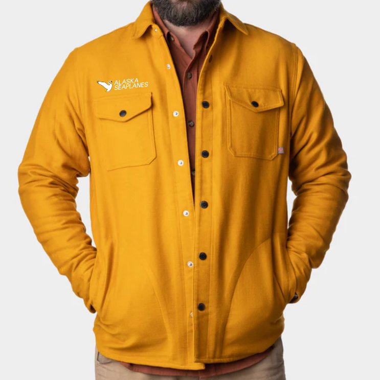 Duck Camp Campfire Shacket - Buck Gold | Alaska Seaplanes Gear Store